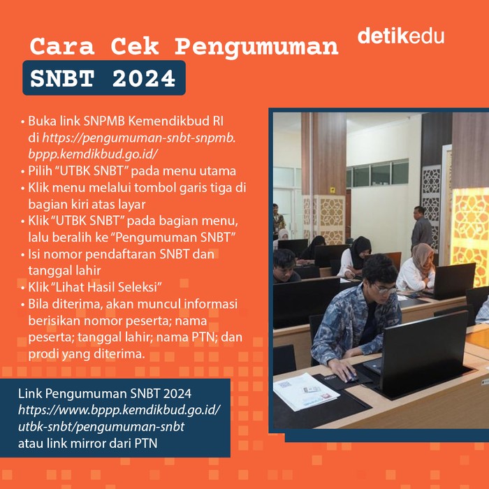 Pengumuman SNBT 2024: 42 Link, Cara Cek hingga Cara Unduh Sertifikat Pengumuman SNBT 2024: 42 Link, Cara Cek hingga Cara Unduh Sertifikat