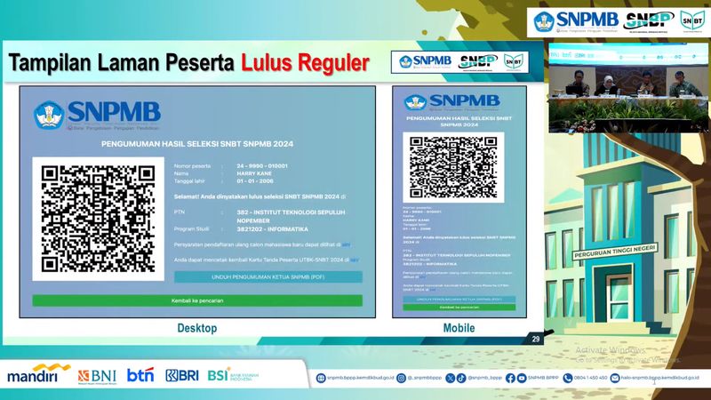 Begini Tampilan Website SNPMB Jika Peserta Lolos SNBT 2024, Cek! Begini Tampilan Website SNPMB Jika Peserta Lolos SNBT 2024, Cek!