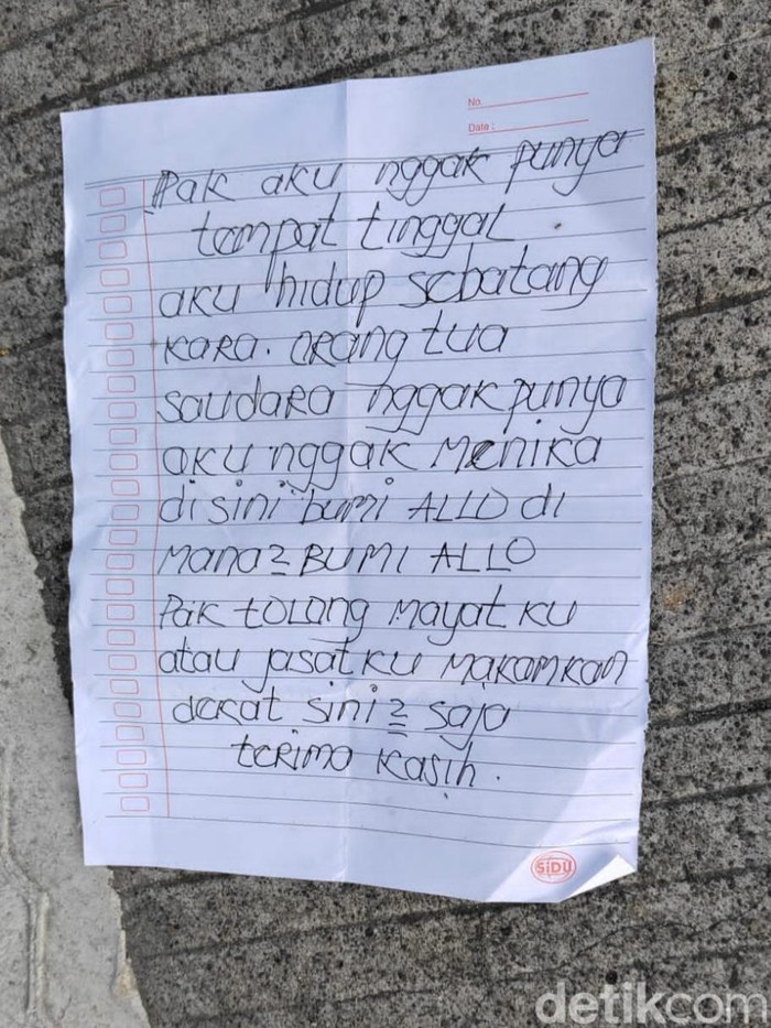 Surat Wasiat Pria yang Tabrakkan Diri ke KA: Aku Sebatang Kara, Nggak ... Surat Wasiat Pria yang Tabrakkan Diri ke KA: Aku Sebatang Kara, Nggak ...