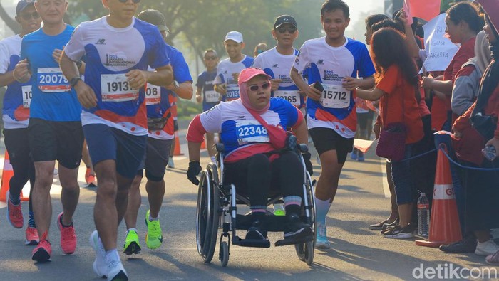 Potret Keseruan BTN Jakarta International Marathon 2024