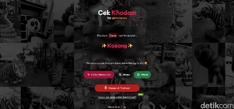 Link Cek Khodam Online Gratis dengan Nama Terbaru, Sudah Coba Main Belum? Link Cek Khodam Online Gratis dengan Nama Terbaru, Sudah Coba Main Belum?