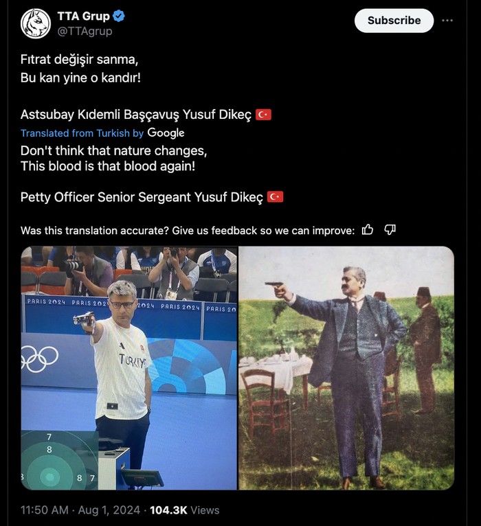 Kim Yeji Vs Yusuf Dikec Adu Keren Meme Shooting Stars Olimpiade 2024