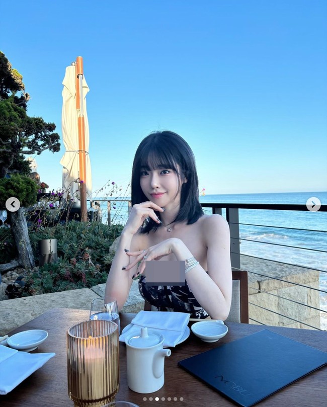 8 Foto Juice Seyeon, BJ Seksi Makan Bareng Bos HYBE, Siap Tuntut Haters