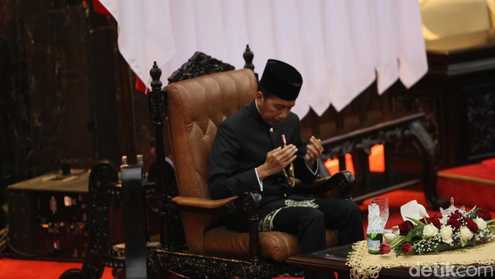 Potret Jokowi Pidato Kenegaraan Terakhir di Sidang Tahunan MPR
