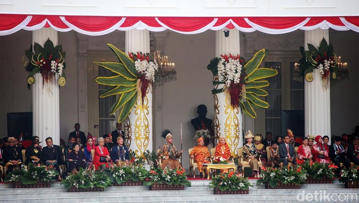 Momen Wapres Ma'aruf Amin Hadiri Upacara HUT RI di Istana Merdeka