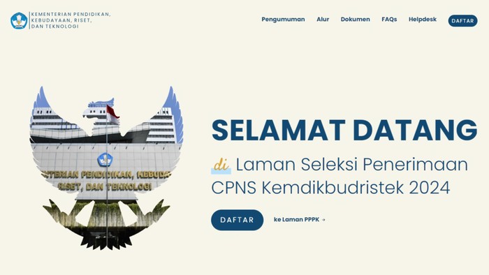 Pengumuman CPNS 2024 Kemendikbudristek: Formasi, Link, hingga Syaratnya Pengumuman CPNS 2024 Kemendikbudristek: Formasi, Link, hingga Syaratnya