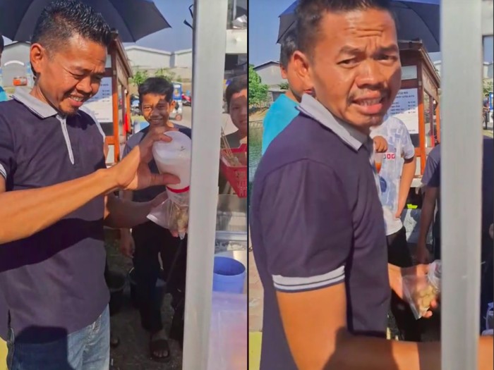 Viral! Penjual Jajanan Teci Mirip Mantan Pesepak Bola Bambang Pamungkas Viral! Penjual Jajanan Teci Mirip Mantan Pesepak Bola Bambang Pamungkas