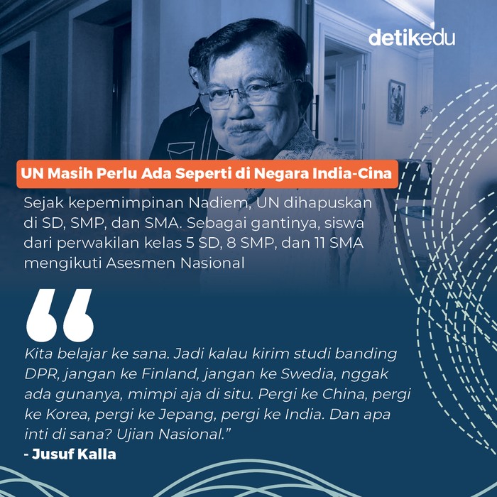 Infografis: Sederet Kritik Jusuf Kalla ke Mendikbud Nadiem Makarim