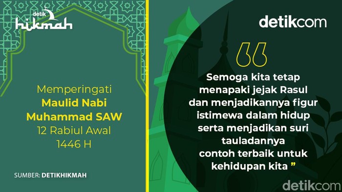 10 Poster Maulid Nabi Muhammad SAW 2024, Bisa Jadi Kartu Ucapan