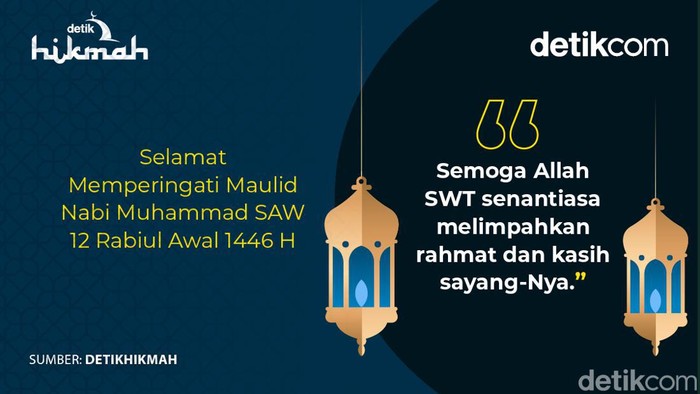 10 Poster Maulid Nabi Muhammad SAW 2024, Bisa Jadi Kartu Ucapan