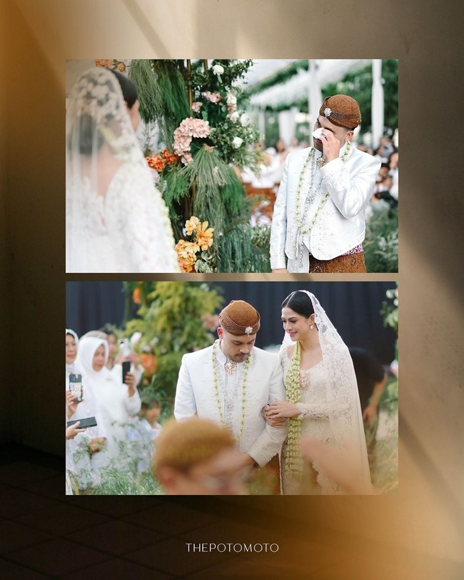 Potret Hana Saraswati Menikah dengan Justin Harijawan, Serba Putih Saat Akad