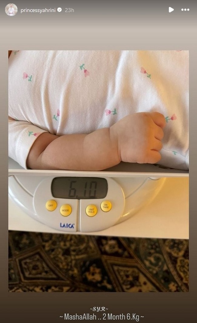 7 Foto Baby R Putri Syahrini-Reino Barack, BB Sudah 6 Kg di Usia 2 Bulan