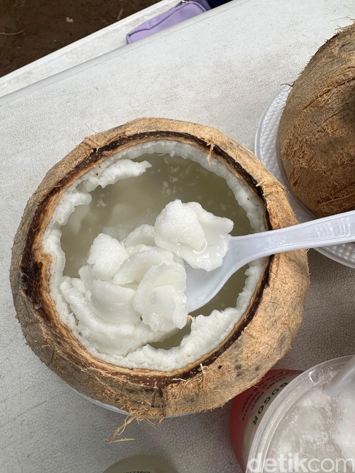 Segarnya Minum Es Kopyor di Tengah Suasana Kebun Asri Bogor