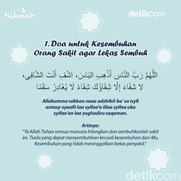 3 Doa untuk Kesembuhan Orang Sakit