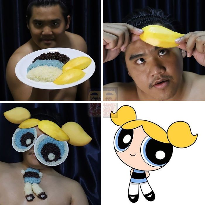 Kreatif! 10 Potret Makanan Hasil Cosplay yang Bikin Ngakak