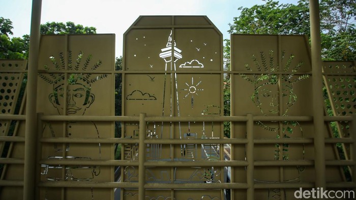 Ada Ornamen Ondel-ondel di JPO Cideng