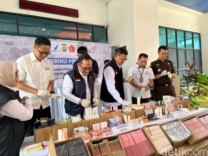 Penampakan Kosmetik Ilegal Lamiela & SVMY yang Diamankan BPOM RI