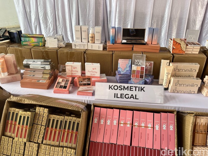 Penampakan Kosmetik Ilegal Lamiela & SVMY yang Diamankan BPOM RI