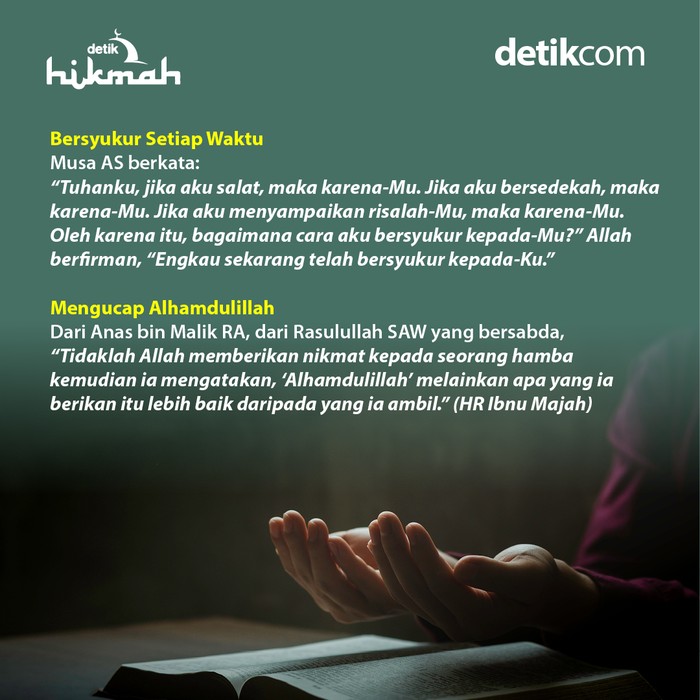 5 Cara Bersyukur atas Nikmat Allah SWT, Muslim Pahami Ya!