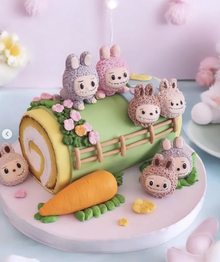 Penggemar Labubu Merapat! 10 Cake Labubu Ini Super Gemas