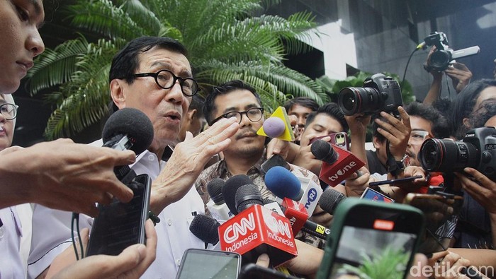 Potret Yasonna Laoly Diperiksa KPK Terkait Harun Masiku