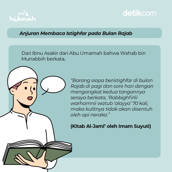 Bacaan Istighfar yang Bisa Muslim Amalkan di Bulan Rajab