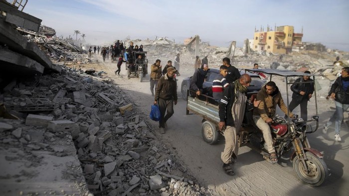 Gencatan Senjata Dimulai, Warga Gaza Pulang ke Reruntuhan Rumah Gencatan Senjata Dimulai, Warga Gaza Pulang ke Reruntuhan Rumah