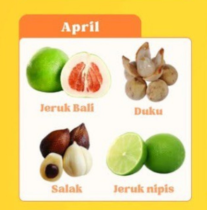 Ini Kalender Musim Buah Lokal Indonesia 2025