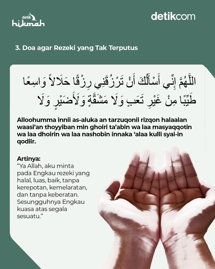 Doa Rezeki Lancar dan Tak Terputus