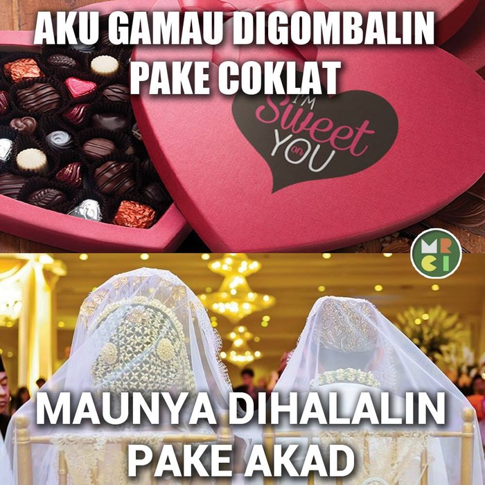 Kocak! Meme Cokelat dan Makan Romantis Saat Valentine Ini Bikin Ngakak