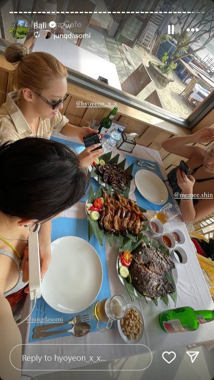 Hyoyeon SNSD di Bali, Ini Keseruannya Makan Bakso hingga Seafood