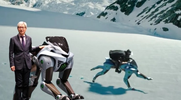 Wujud Motor 'Anjing' Kawasaki: Punya 4 Kaki, Bisa Diajak Lompat-lompat