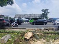 Penampakan Ujung Tol Krian-Gresik Lokasi BMW Terjun Gegara Google Maps
