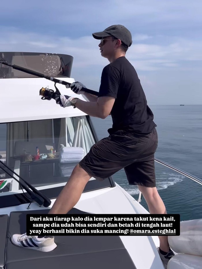 Strike! Prilly Latuconsina Bikin Omara Esteghlal Suka Mancing di Laut