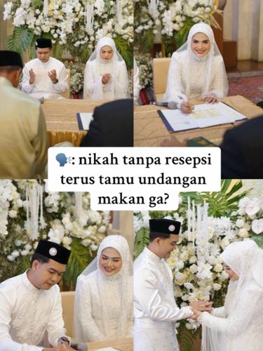 Viral Pengantin Nikah Tanpa Resepsi, Tak Sediakan Prasmanan untuk Tamu Tapi...