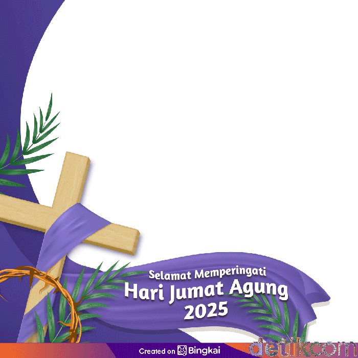 10 Twibbon Hari Jumat Agung 2025, Cocok Dibagikan di Medsos! 10 Twibbon Hari Jumat Agung 2025, Cocok Dibagikan di Medsos!