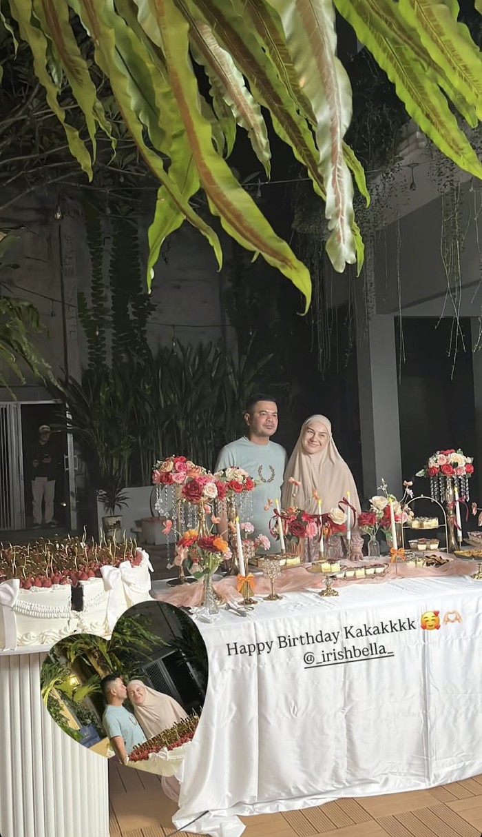 Meriahnya Kejutan Ulang Tahun Irish Bella, Ada Kue Tart Stroberi Jumbo!