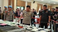 Polisi Bongkar Penyelundupan 33 Kg Sabu Asal Malaysia di Kaltim