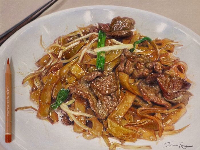 Bikin Ngiler! 10 Lukisan Makanan Karya Steven Tang yang Persis Asli