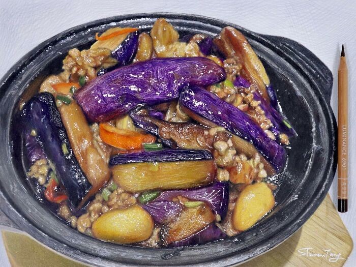 Bikin Ngiler! 10 Lukisan Makanan Karya Steven Tang yang Persis Asli