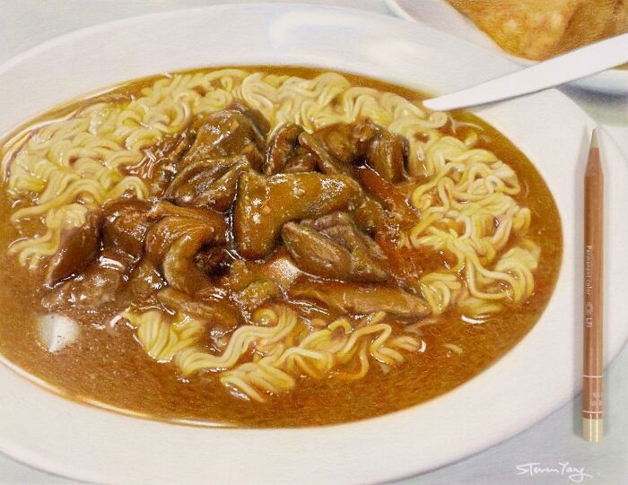 Bikin Ngiler! 10 Lukisan Makanan Karya Steven Tang yang Persis Asli