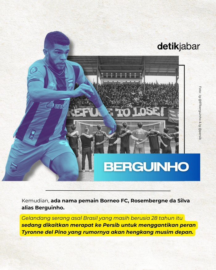 Rumor Transfer Persib: 6 Datang, 7 Hengkang