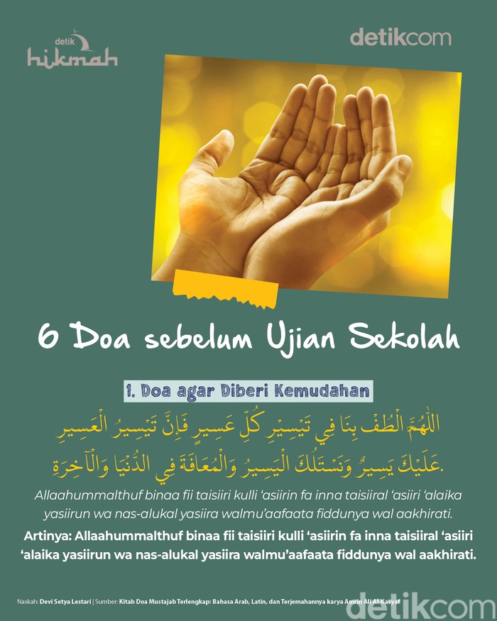 6 Doa sebelum Ujian Sekolah