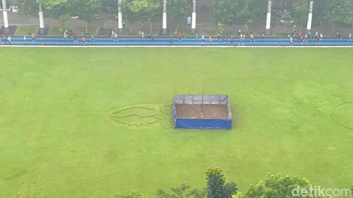 Potret Gasibu dari Ketinggian, Terlihat Kudjang dan Helipad di Tengah ...
