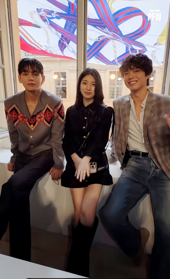 Adu Gaya V BTS, Suzy, Park Bo Gum Bersanding di Celine Show Paris