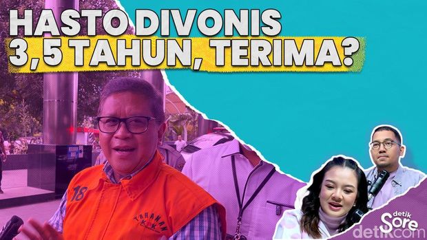Detik-detik Hakim Bacakan Vonis Hasto