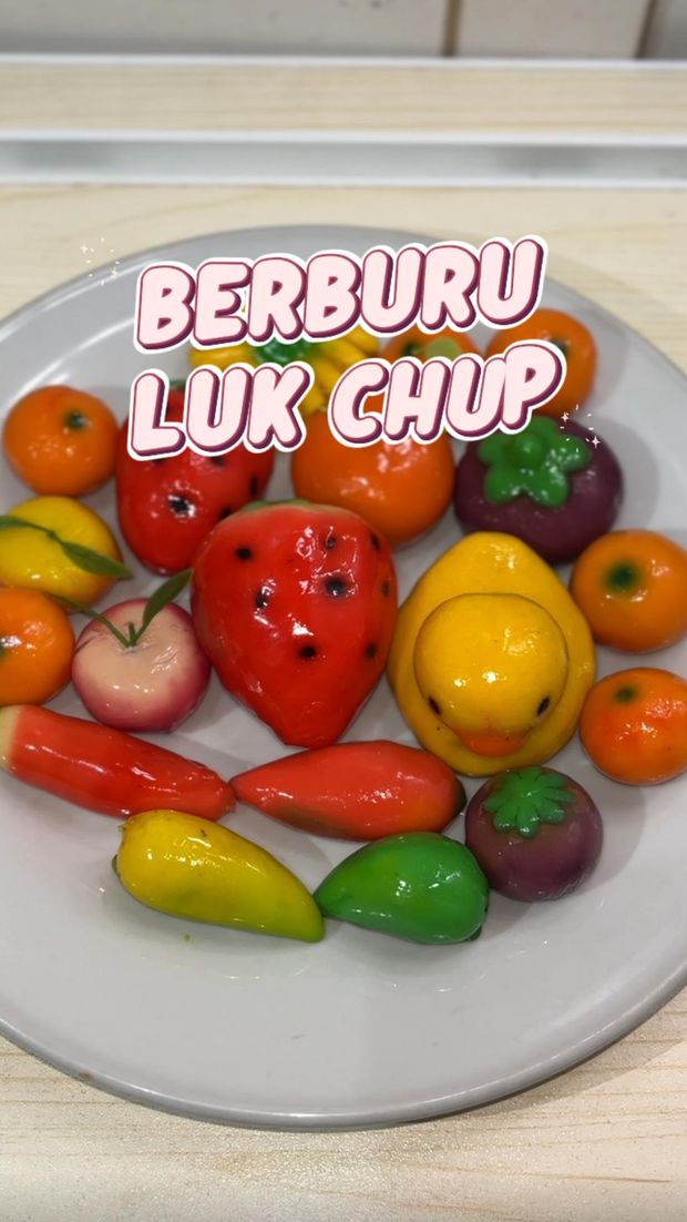 Video: Gemas! Luk Chup Bentuk Strawberry hingga Bebek di Pasar Kue ...