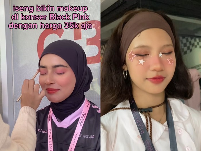 Cerita di Balik Viral Jasa Rias Rp 35 Ribu di Konser Blackpink, Diserbu ...