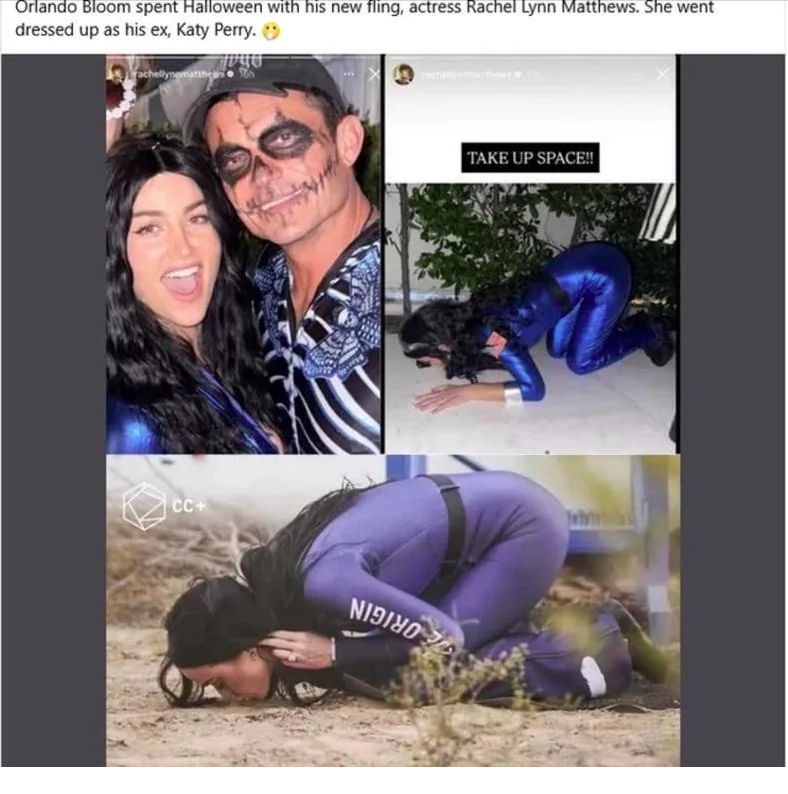 Viral Aktris yang Diduga Pacar Orlando Bloom Meledek Katy Perry Saat Halloween