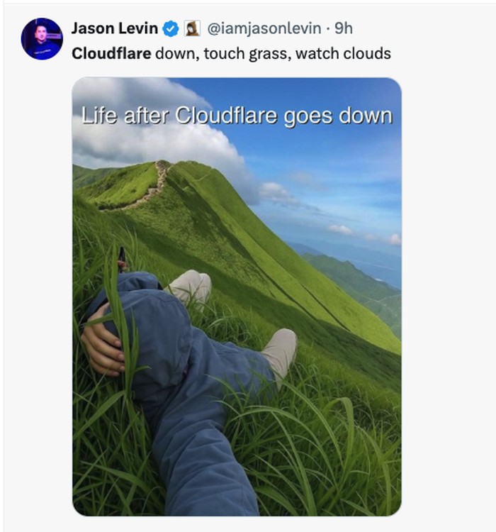 Cloudflare Down Bikin Internet Kacau, Meme Kocak Jadi Pelampiasan Netizen